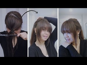 How to Cut Your Bangs at Home | DIY Bangs Haircut