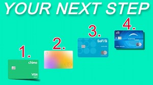 Credit card options by credit score: Discover, Chime, Amazon, SoFi, Citi, Chase
