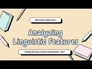 Problem Solution Expository Text (MATATAG English 7)