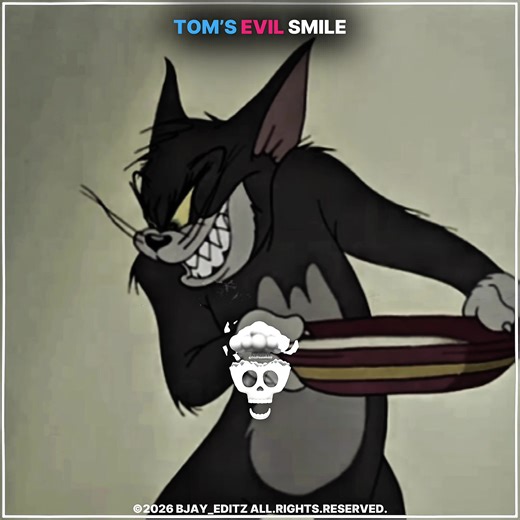 Tom's Evil Smile in Classic Tom and Jerry Scenes