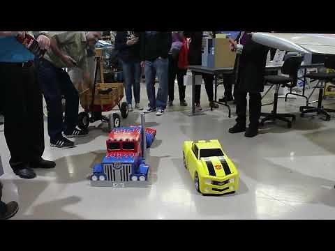 Optimus Prime and Bumblebee - Best Transformers Costume Ever!