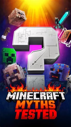 Fake or Real? Minecraft Myths TESTED! 🔥 #minecraftmyths #Gaming #minecraft