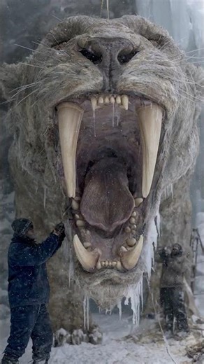 Frozen Fossil of 40-Foot Saber-Tooth Tiger Found in Siberian Cave