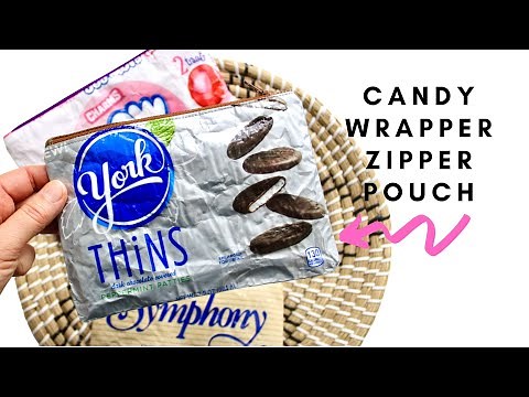 Make a Candy Wrapper Zipper Pouch!