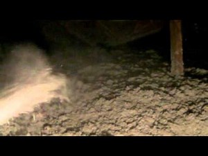 Blowing in Cellulose Insulation to Attic