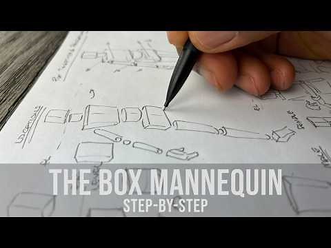 The SECRET to Drawing Better Human Figures (Start with a Box Mannequin)