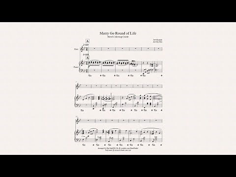 Merry Go Round of Life for Flute solo and Piano Accompaniment