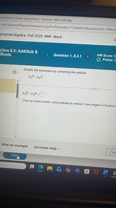 Simplify the expression by combining like radicals.6\sqrt{7} ... | Filo