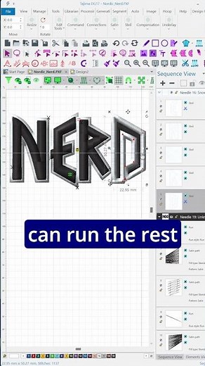 Had a Question on how to insert a Stop in #Tajima #Pulse #DG17 #Shorts