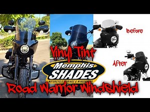 How-To Vinyl Tint Motorcycle Windshield / Memphis Shades Windshield Tint