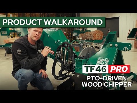 Woodland Mills TF46 PRO PTO-Driven Wood Chipper Walkaround