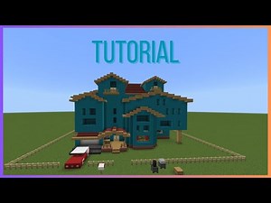 Minecraft Tutorial: How to Make Hello Neighbor Pre-Alpha House! (New Version)