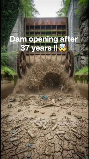 Dam Opens After 37 Years 😱 Massive Water & Mud Explosion | AI Simulation #Shorts