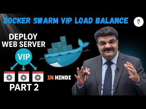 Ep 89/135 | Docker Swarm VIP Load Balancer | Hands-On Lab Part 2 – Deploy Web Server | In Hindi