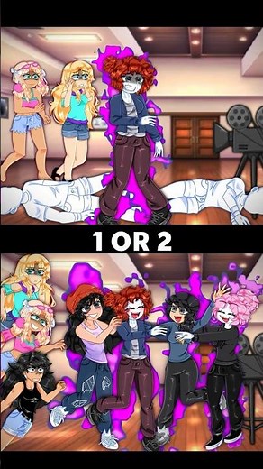 BEST FRIENDS🧡💛🖤❤️1 OR 2?||ROBLOX ANIMATION #roblox #animation #edit #art