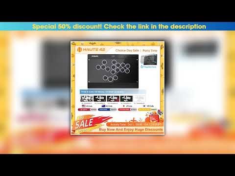 Slide Haute42 Magnetic Hitbox Leverless Controller Button Rim Arcade Controller For PC/PS4/PS5/Swit