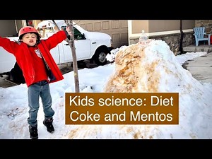 Diet Coke with Mentos Volcanic Explosion! Easy Science Experiment for Kids!
