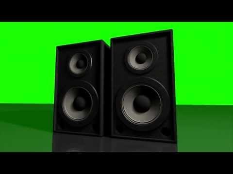 EAX Subwoofer animated - Green Screen (1080p)