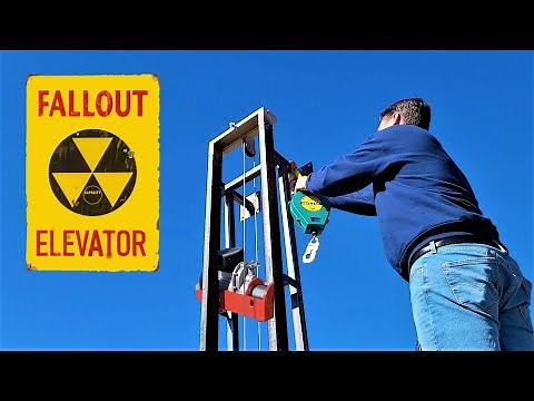 Building a Homemade ELEVATOR in our Abandoned Backyard FALLOUT Shelter! | Part 3