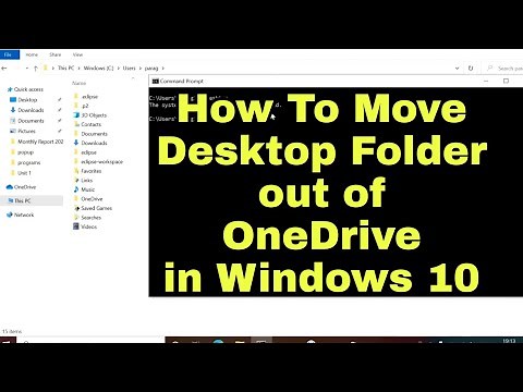 How to move Desktop folder out of OneDrive on Windows 10 | How to move Desktop from OneDrive to PC