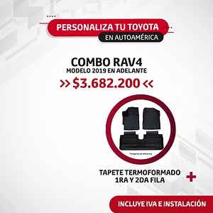 Disfruta de tu Combo RAV4 que trae para ti: -Alarma con Módulo...
