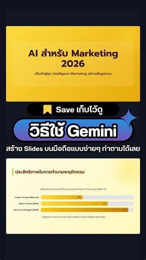 วิธีใช้ Gemini สร้างสไลด์ผ่านมือถือแบบง่าย ๆ ทำตามได้เลย #UltimatePython #ChatGPT #AI #GenAI #Framework #prompt #openai #gemini #google #upskill #ธุรกิจ #สอนใช้AI #presentation #สไลด์ #slides | Ultimate Python