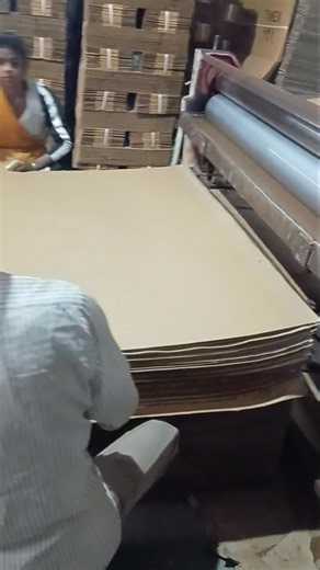Corrugated box making of 4th step Sheet pasting machine | Sushil Kumar