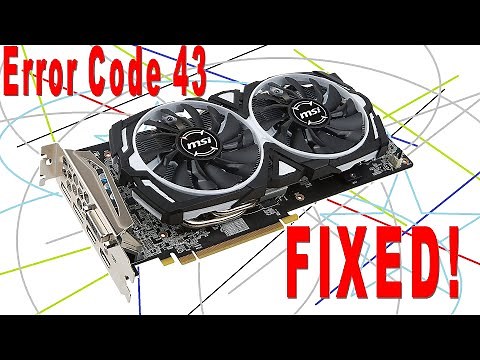 How I FIXED my RX 580 graphics card from the trouble code 43 (gpu error code)
