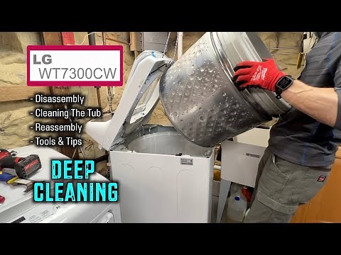 How To Remove Tub From LG Top-Load Washer For DEEP Cleaning WT7300CW