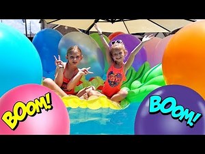 BIGGEST POOL & BALLOONS SURPRISE CHALLENGE HUNT!!!
