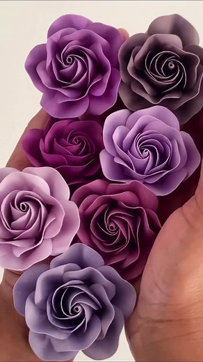 Beautiful Handmade Purple Paper Roses Tutorial
