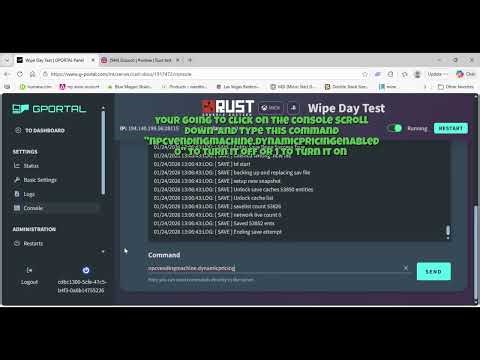 Rust Console Edition How to turn dynamic pricing off or on
