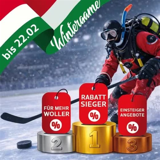 Atlantis Berlin on Instagram: "🏆 Italienische Wintergame-Wochen bei Atlantis Berlin! 🏆 Bis 22.02.2026 gibt’s bei uns nur Sieger – und du bist dabei! Ob gratis Divevolk-Gehäuse, Boots, Poncho, Mütze oder Octopus-Halter: Jeder Deal ist ein Volltreffer. Top-Marken. Top-Qualität. Top-Preise. Und kostenloser Versand in ganz Deutschland. Schnapp dir jetzt dein Treppchen-Angebot – nur für kurze Zeit! Alle Infos in der Bio! #AtlantisBerlin #Wintergames #Tauchen #Gewinner #Tauchshop #Bestpreis #Tauchau
