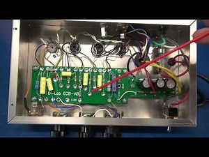 D-Lab ECB-AB 6AQ5 Push Pull tube guitar amp module demo Great apartment or studio amplifier kit