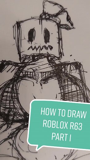 First in series of how to draw robkox r63 avatar drawings. Thanks for watching. 🙏 #roblox #robloxedit #art #robloxr63