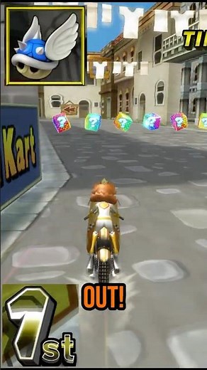 What Happens If You Use The Blue Shell in First Place? #mariokart #mariokartwii