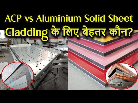 Aluminium Solid Sheet vs ACP Panel | कौन-सा Cladding Sheet Best है?