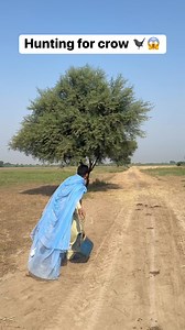 Hunting for crow 🐦‍⬛😱 #hunting #crow #bat #farming #farmer #hunter #reels | Farmer hunter