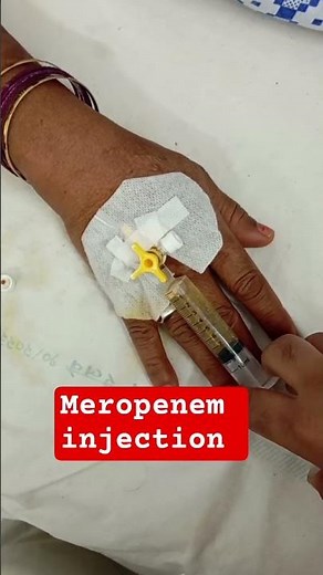 Meropenem antibiotics injection, #doctor #hospitalstafflifestyle #nurse #injectionvideo #monocef