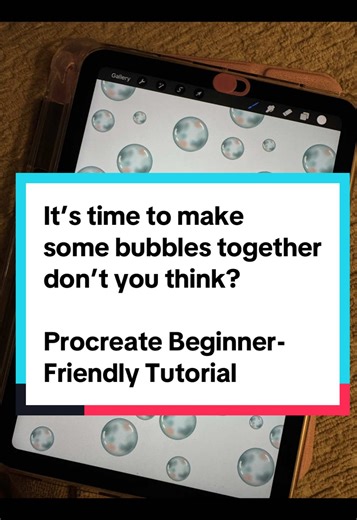 Let’s make some beginner-friendly bubbles in procreate together! 🥰 #procreateforbeginners #procreatebeginner #procreatehack #procreatetipsandtricks #digitalartbeginner