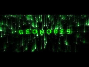 Falling letters effect or Matrix Rain Code with blender geometry nodes