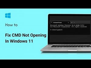 How to Fix CMD Not Opening In Windows 11