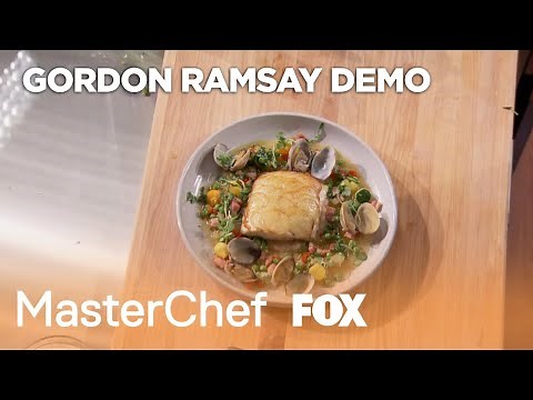 Cooking Demo: Potato-Crusted Sea Bass (Extended) | Season 10 Ep. 21 | MASTERCHEF
