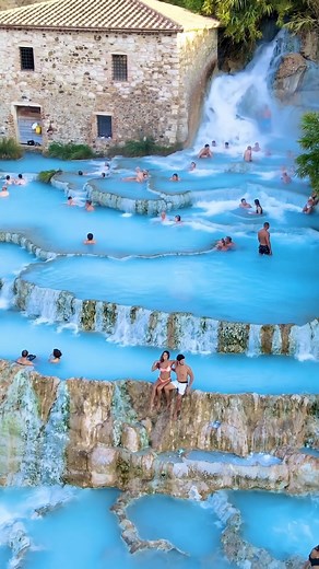Saturnia Hot Springs, Italy: Natural Baths of Tuscany! 🎥 instagram.com/pilotluana | Best Destinations To Travel