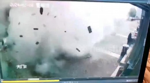 Manhole explosion sends boy flying into air after he throws firecracker inside in China