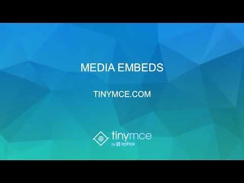 Media Embeds with TinyMCE
