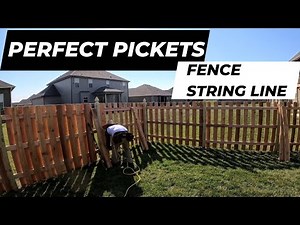 Easy Picket Install for a New Fence