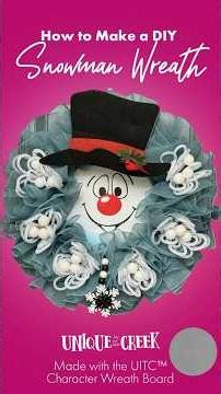How to Make a Frosty the Snowman Wreath