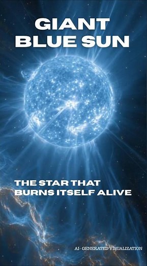 Giant Blue Sun | The Cosmic Beast Burning Itself Alive