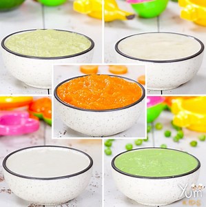 1.5M views · 2.8K shares | 5 Homemade 4 - 6 months baby food recipes! Recipes* are in the comment section! | Yum | Facebook